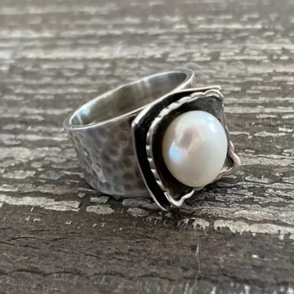 Silpada | Jewelry | Silpada Hammered 925 Sterling Silver Freshwater ...